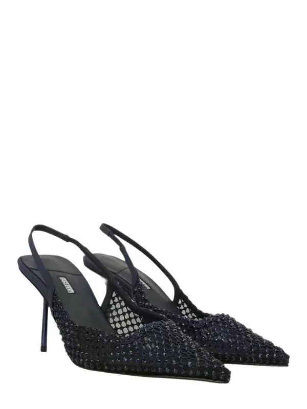 LE SILLA Gilda Crystal-embellished Mesh Pumps - Blue
