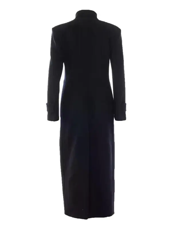 Pinko Button-up Single-breasted Coat - Blue