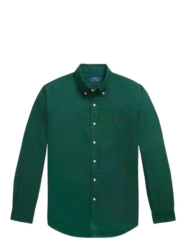 Polo Ralph Lauren Logo-embroidered Button-down Shirt - Green