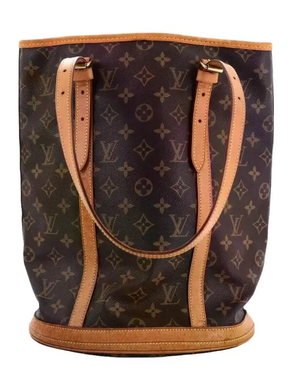 LOUIS VUITTON Monogram Canvas Gm Bucket Bag - Brown