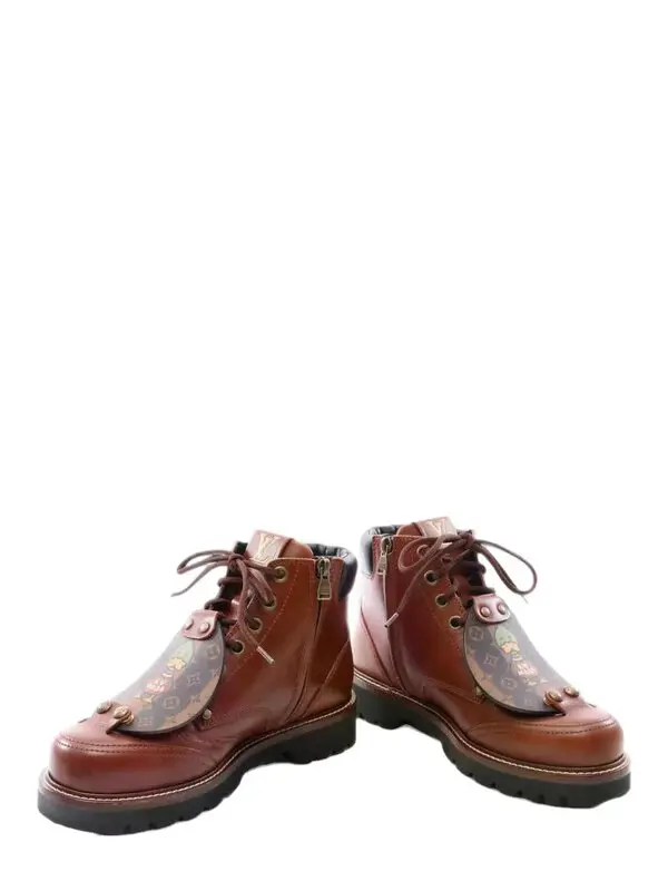 LOUIS VUITTON 2021 X Nigo Oberkampf Ankle Boots - Brown
