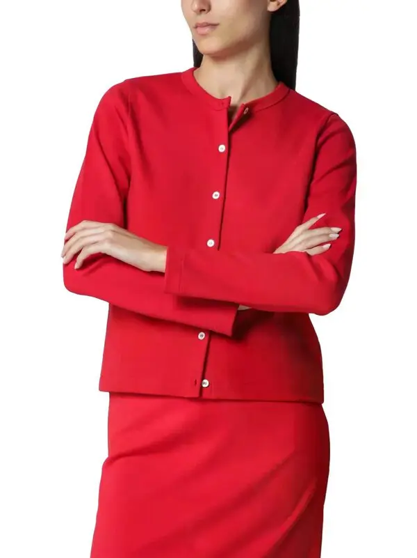 FLORE FLORE Poppy Button-up Cardigan - Red