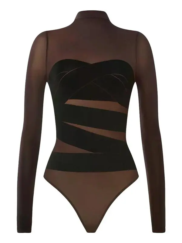 Wolford Infinite Wrap Bodysuit - Brown