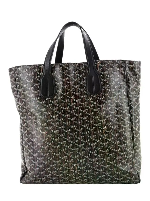 Goyard Voltaire Iii Coated Canvas Tote Bag - Black