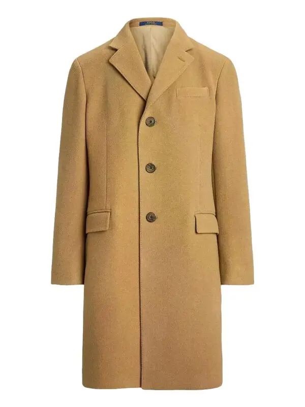 Polo Ralph Lauren Single-breasted Notched Lapel Coat - Brown