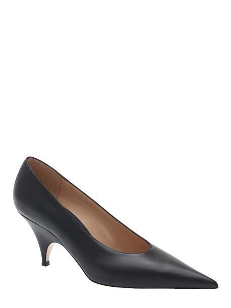 GIANVITO ROSSI Vitello Pointed Toe Pumps - Black