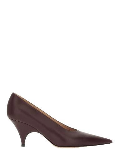 GIANVITO ROSSI Vitello Pointed Toe Pumps - Royale
