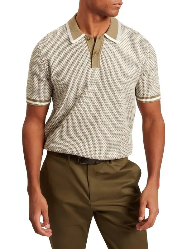 Ted Baker London Breame Knit Polo - Olive