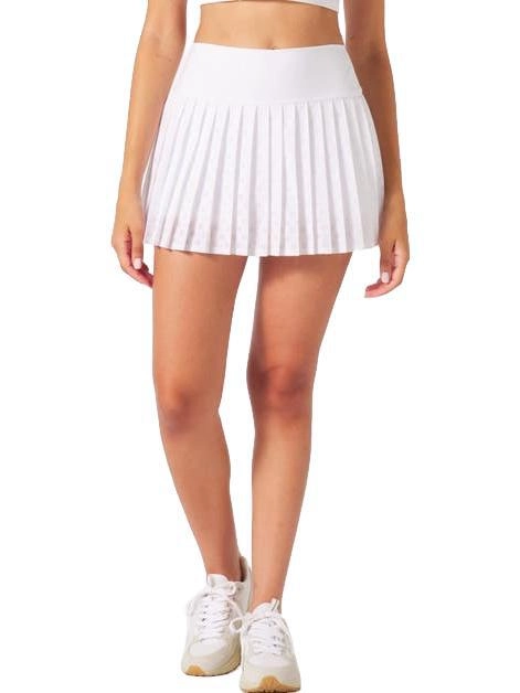GLYDER Laser Cut Sunrise Skirt - White