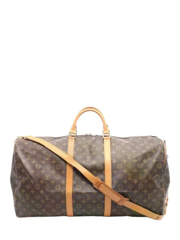 LOUIS VUITTON 1997 Keepall Bandoulière 60 Monogram Canvas Bag - Brown