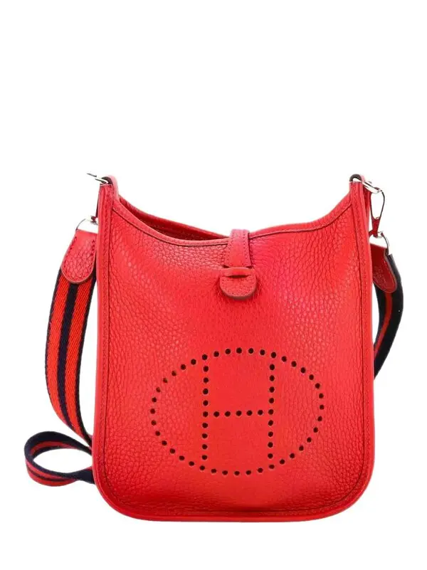 Hermès Evelyne Bag Gen Iii Clemence Tpm Crossbody Bag - Red