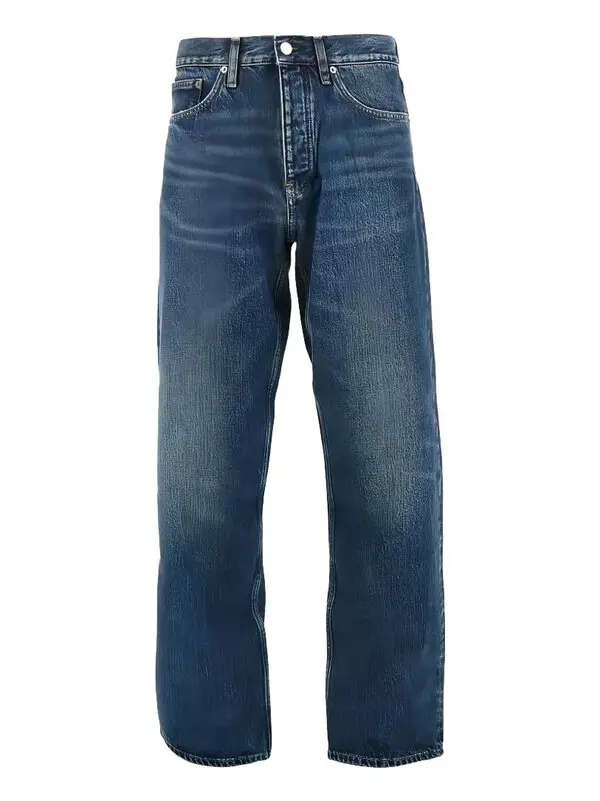 SUNFLOWER Loose-fit Cotton Jeans - Blue