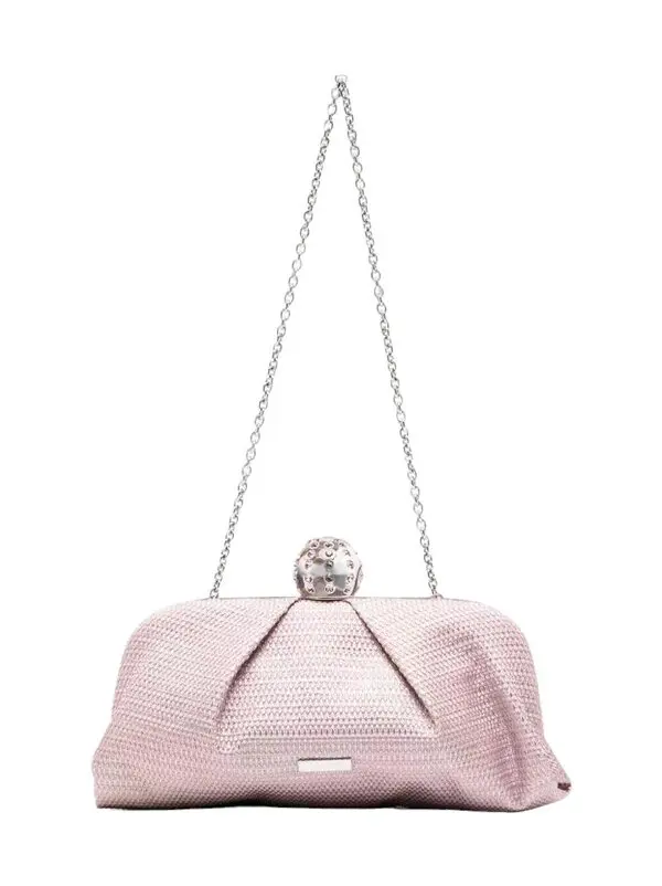AQUAZZURA Tequila Crystal-embellished Clutch Bag - Pink
