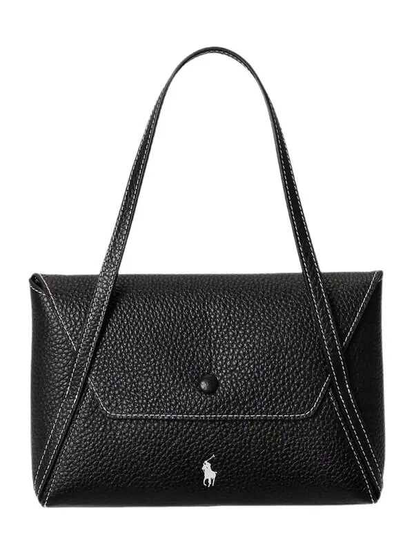 Polo Ralph Lauren Polo Play Leather Shoulder Bag - Black
