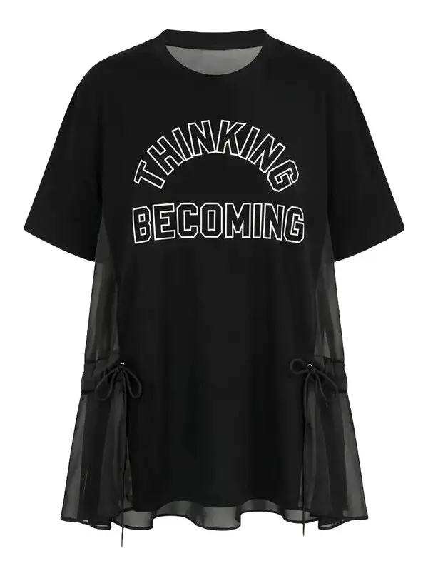 Sacai Graphic-print T-shirt - Black