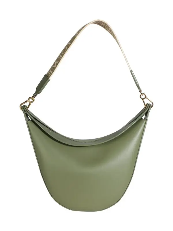 Loewe Luna Bag In Avocado Satin Calfskin - Green