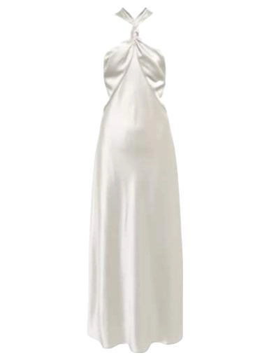 Galvan Bridal Santorini Satin Gown - White