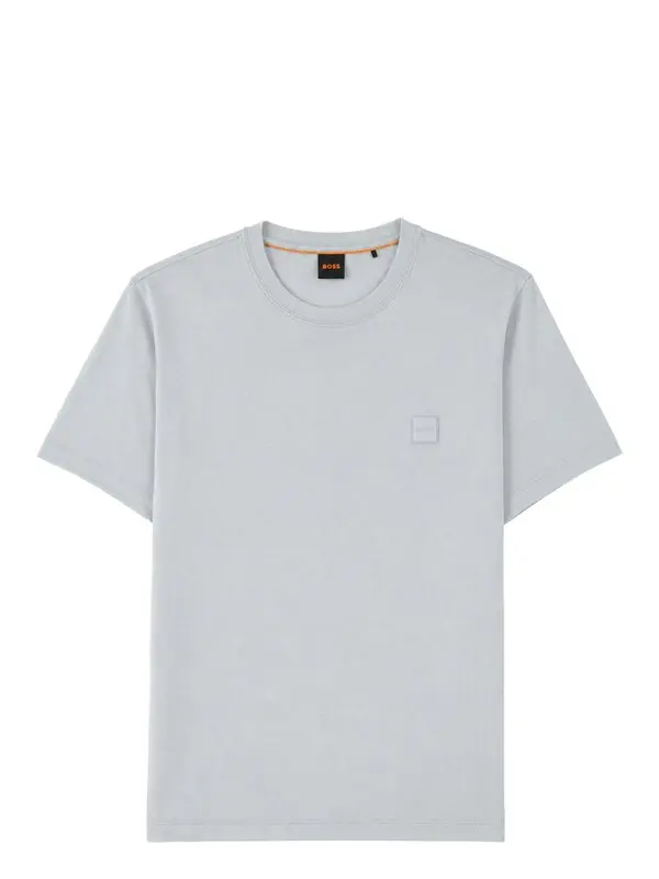 BOSS T-shirt "tales" Con Patch Logo - Grey