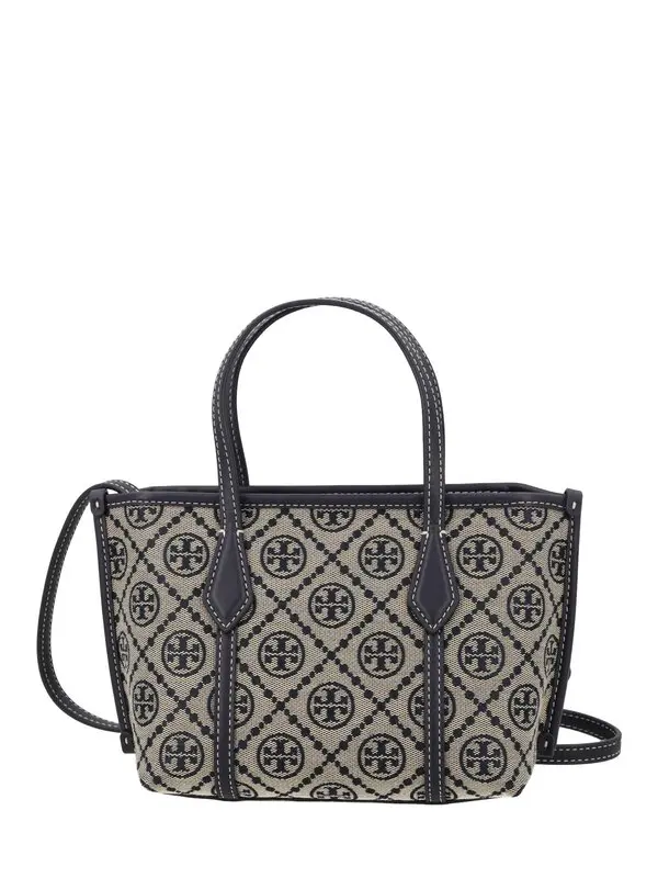 Tory Burch Perry T Monogram Mini Shopping Bag - Blue