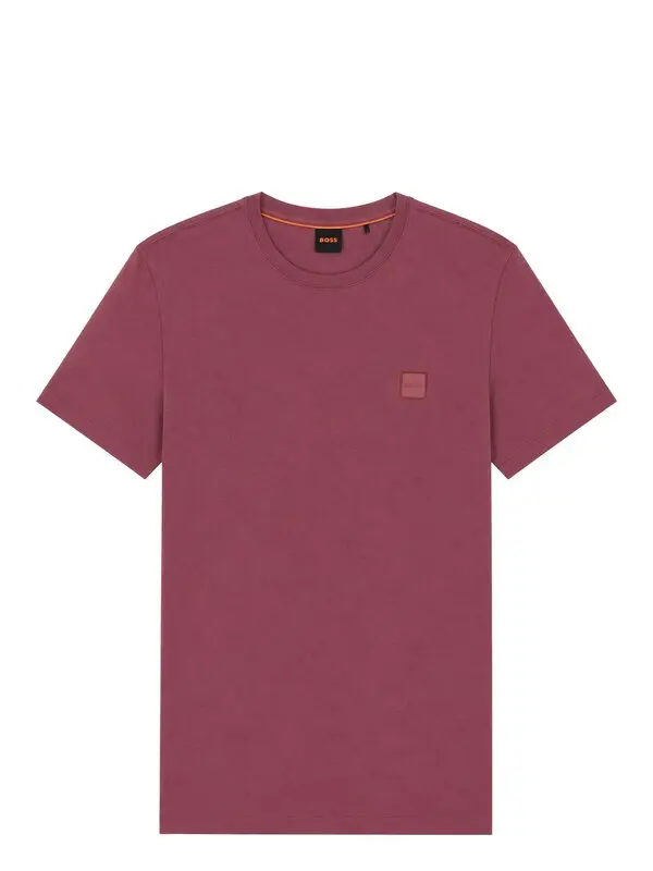 BOSS T-shirt "tales" Con Patch Logo - Red