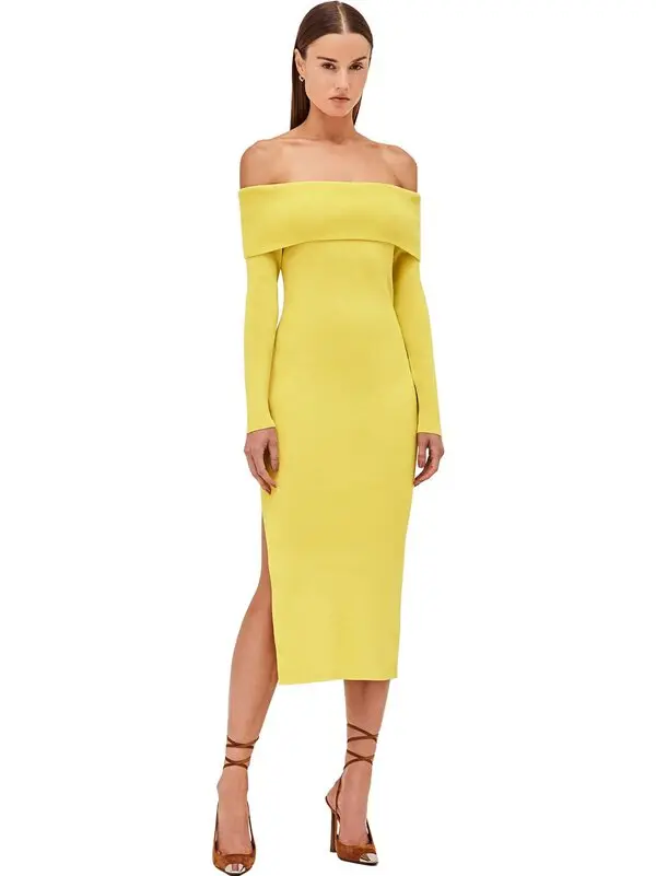 Alexis Justine Dress - Canary