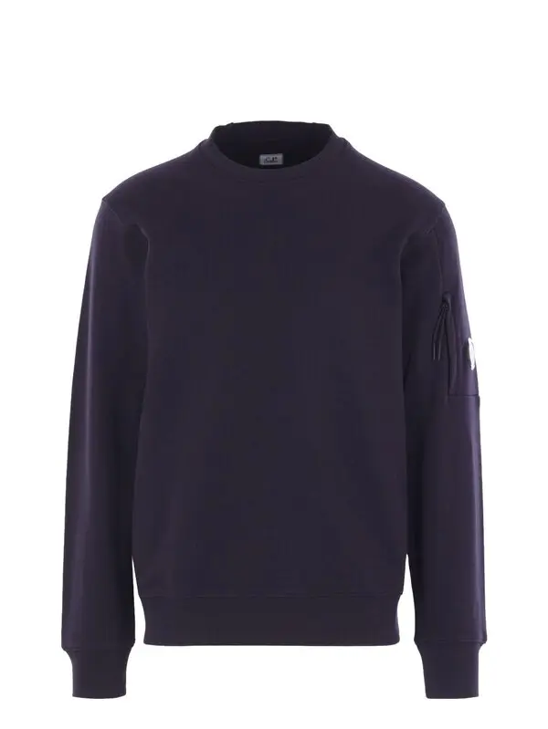 C.P. COMPANY Cotton Crewneck Sweatshirt - Blue