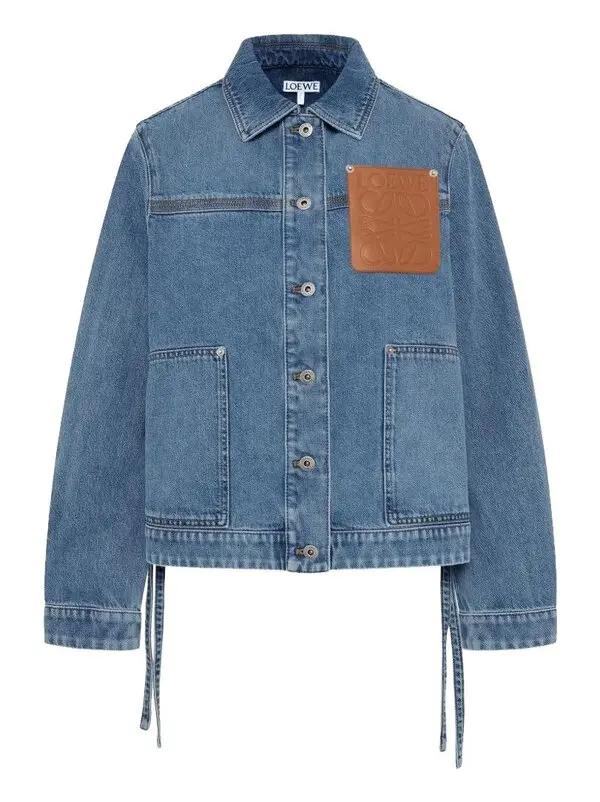 Loewe Anagram Denim Jacket - Blue