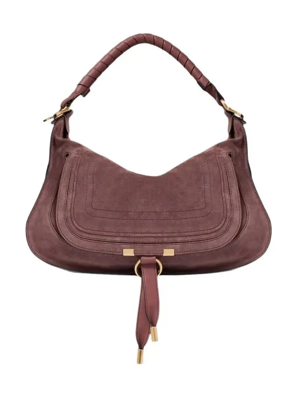 Chloé Marcie Small Leather Shoulder Bag - Brown
