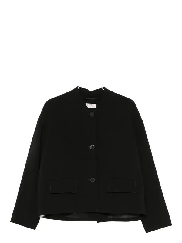 Alberto Biani Button-fastening Flap-pocket Jacket - Black