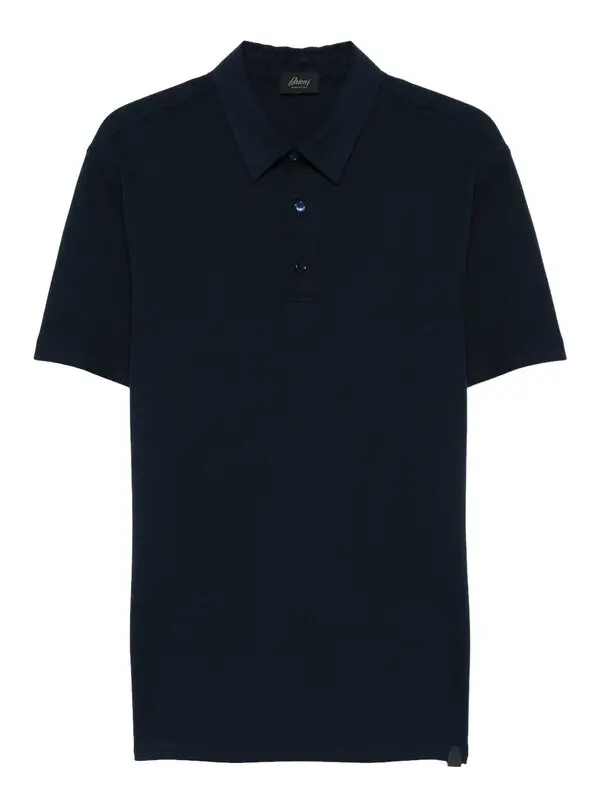 Brioni Cotton Polo Shirt - Blue