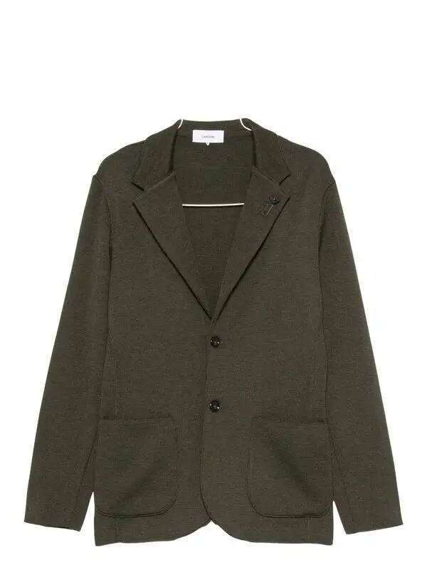 LARDINI Button-fastening Blazer - Green