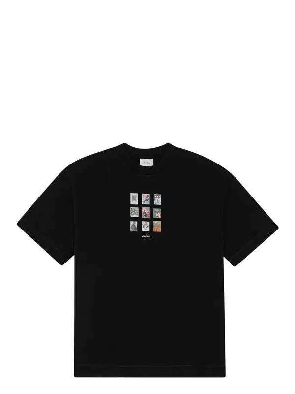 LES DEUX Graphic-print T-shirt - Black