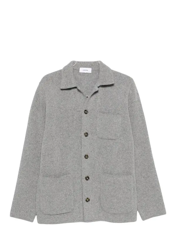 LARDINI Button-detailed Cardigan - Grey