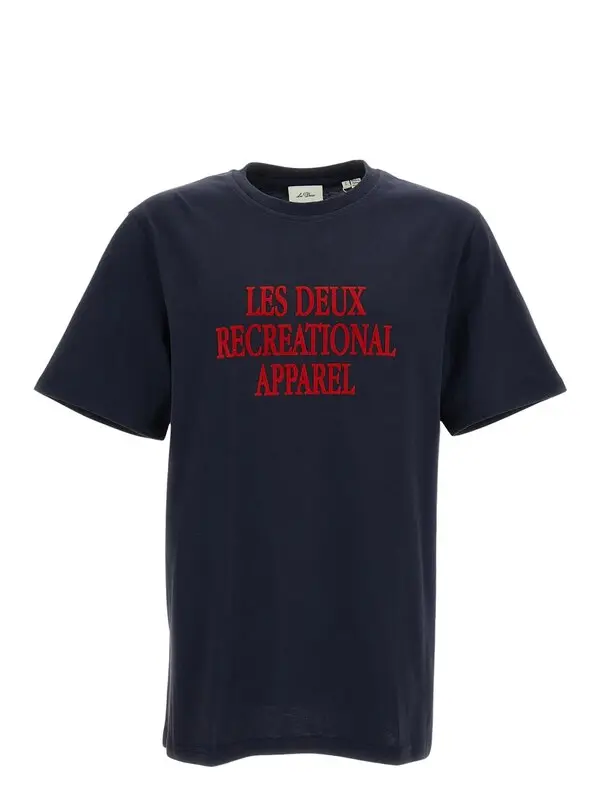 LES DEUX Graphic-print T-shirt - Blue