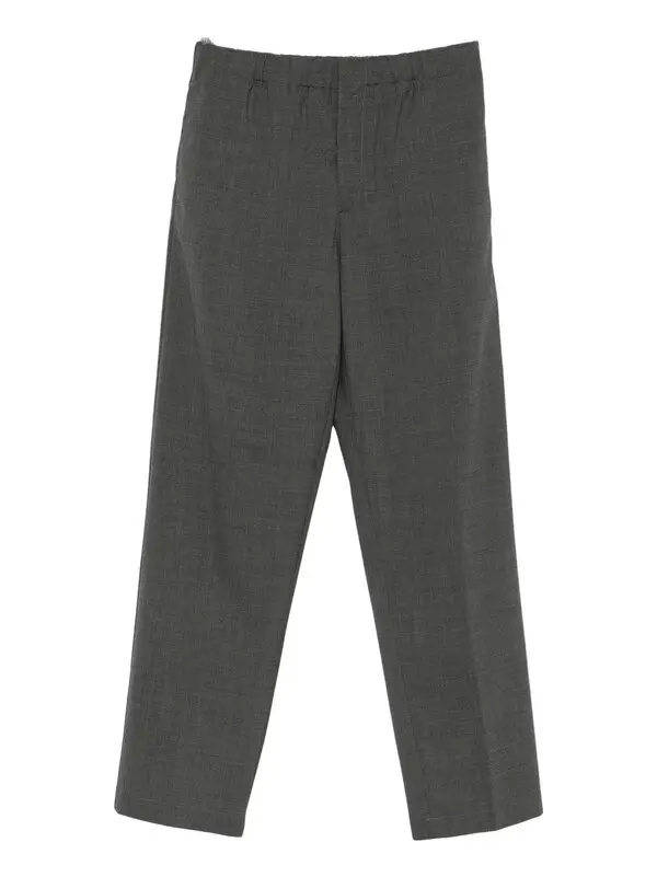 LARDINI Elasticated-waistband Trousers - Grey