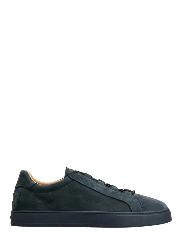TOD'S Nubuck Lace-up Sneakers - Blue