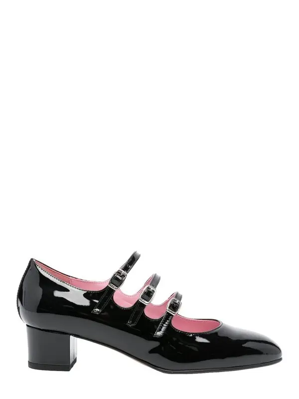 CAREL Kina Patent Leather Mary Jane Pumps - Black