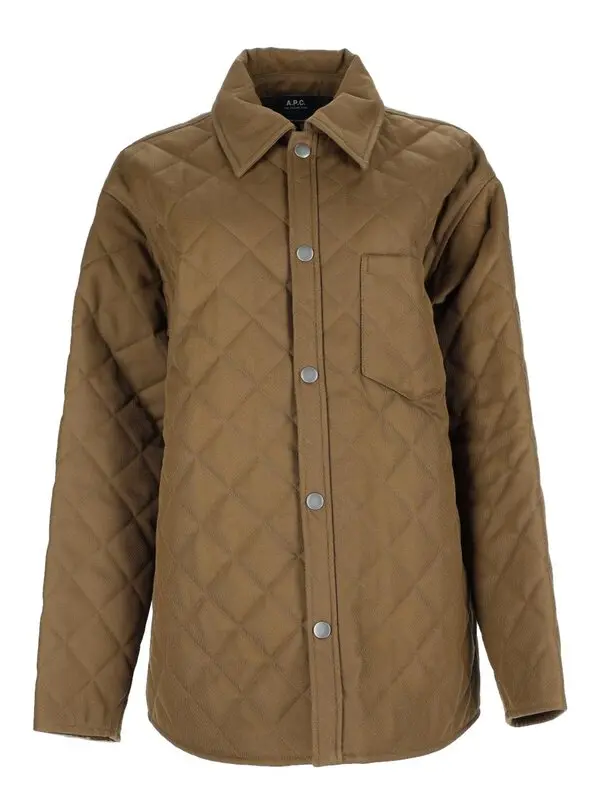 A.p.c. Quilted Shirt Jacket - Multicolour
