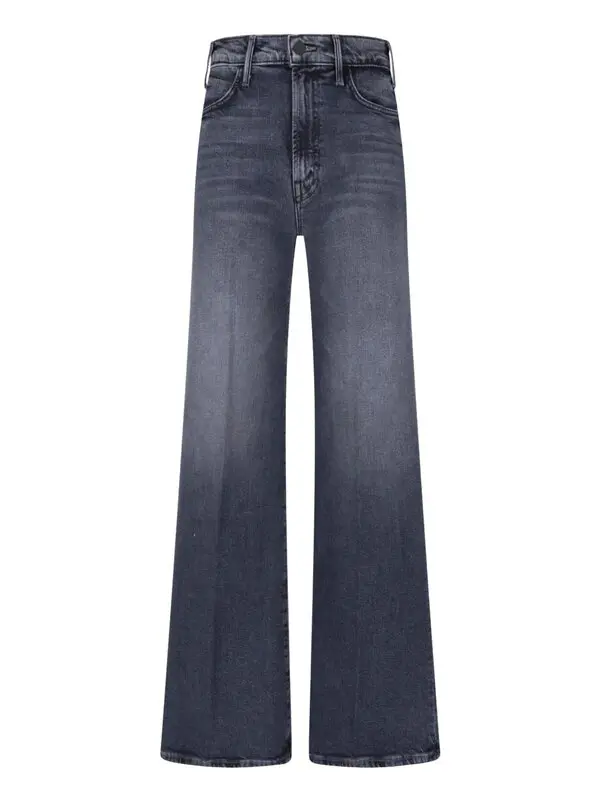 MOTHER High-rise Wide-leg Jeans - Black
