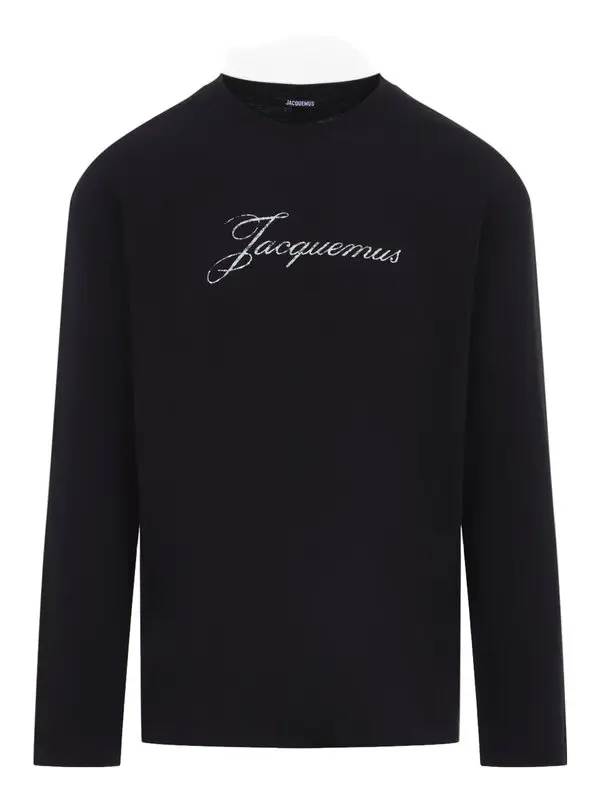 Jacquemus Jacquard Cotton T-shirt - Black