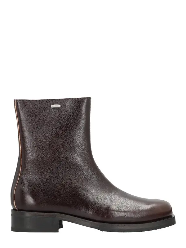 Our Legacy Leather Side-zip Boots - Brown