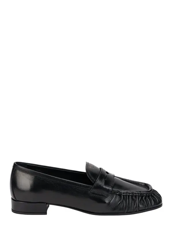 Prada Calf Leather Loafers - Black