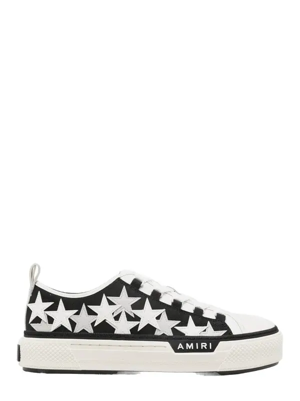 Amiri Star Motif Platform Leather Sneakers - Nero