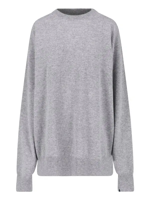 Extreme Cashmere Oversized Cashmere Crew Neck Sweater - Grey