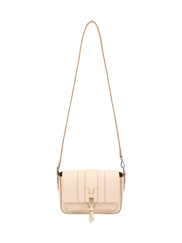 Hogan Mini Trend Flap Handbag Shoulder Bag - Beige