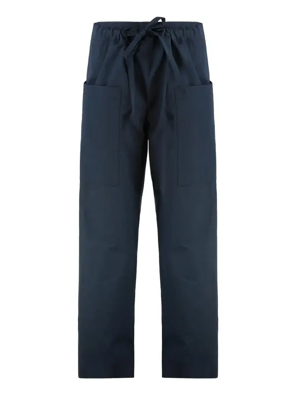 TOD'S Poplin Cotton Trousers - Blue
