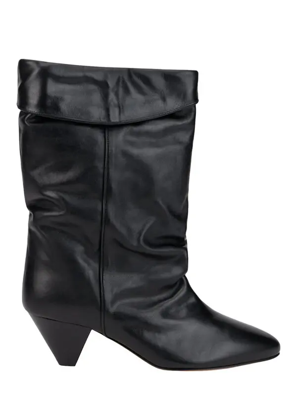 Isabel Marant Étoile Cone Heel Ankle Boots - Black