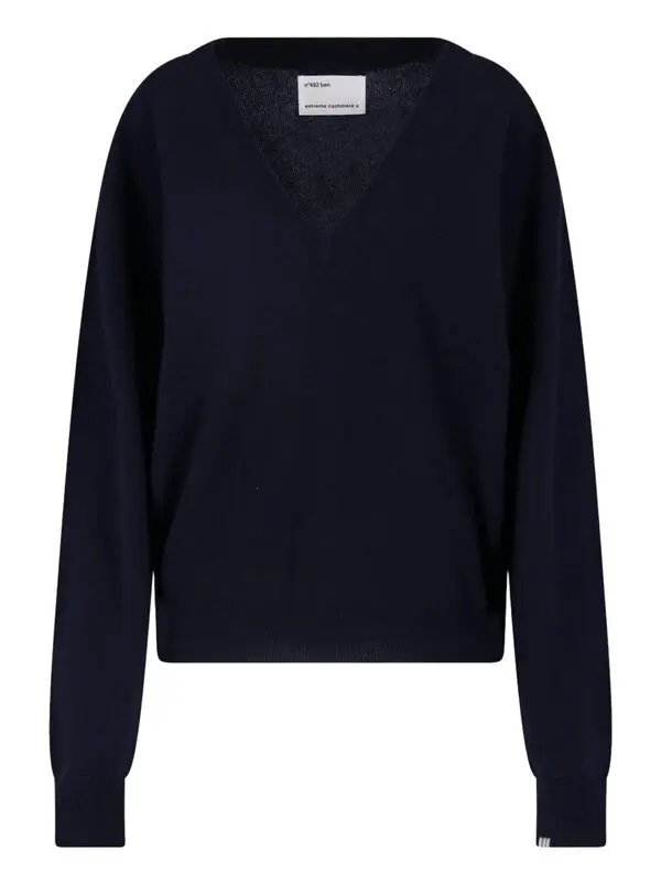Extreme Cashmere V-neck Cashmere Sweater - Blue