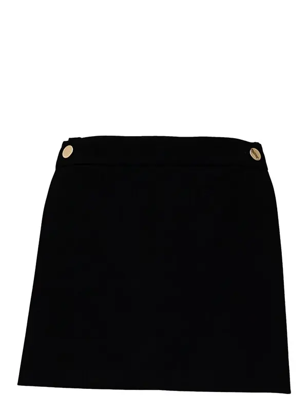 Sportmax Stretch Viscose Twill Shorts With Removable Panel - Nero