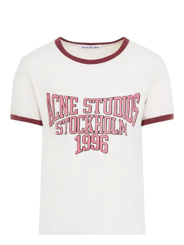 Acne Studios Graphic Ringer T-shirt - White